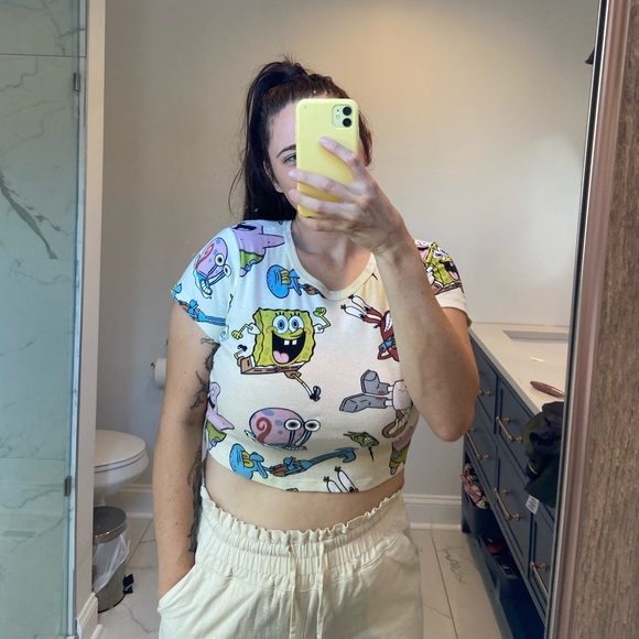 Tops | Spongebob Crop Top | Poshmark